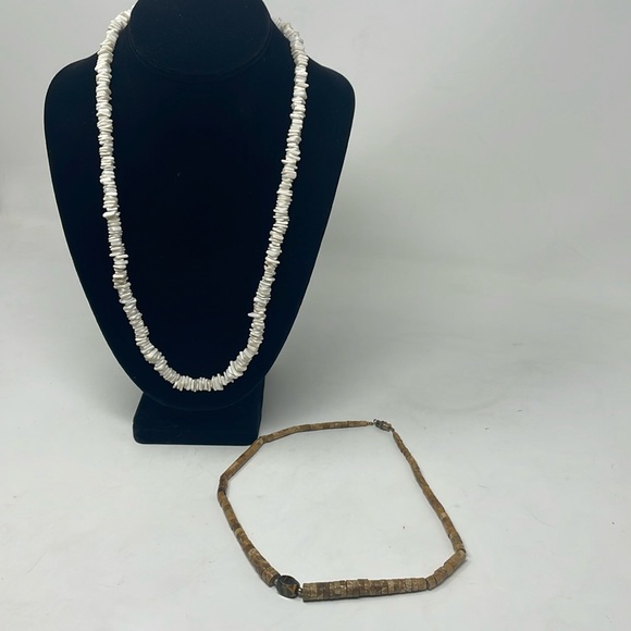 Jewelry | Vintage Tigers Eye And Puka Shell Necklaces | Poshmark